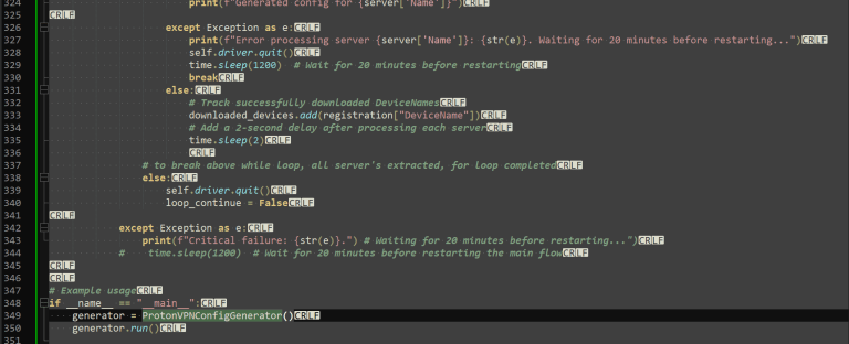 Batch Download ProtonVPN Wireguard Configs (Python) – Don Charisma