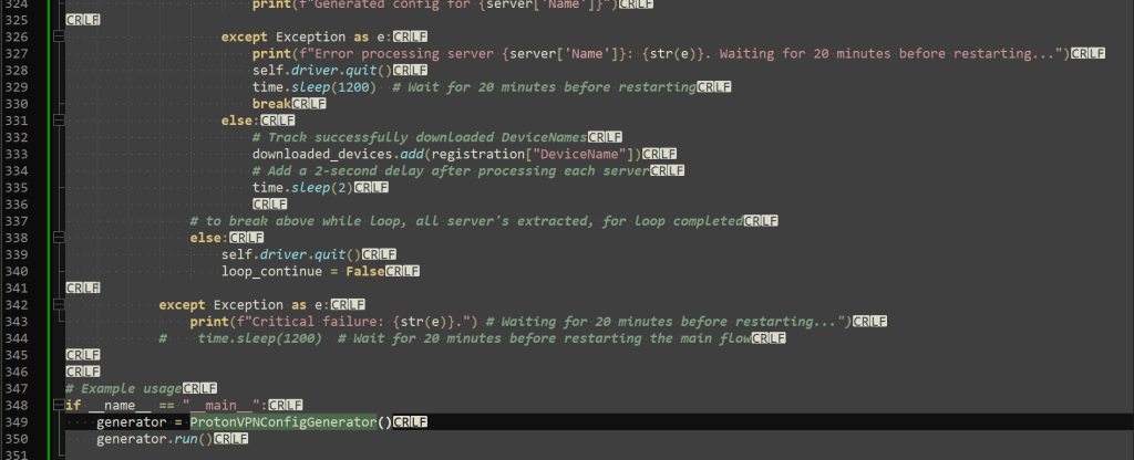 Batch Download ProtonVPN Wireguard Configs (Python) – Don Charisma